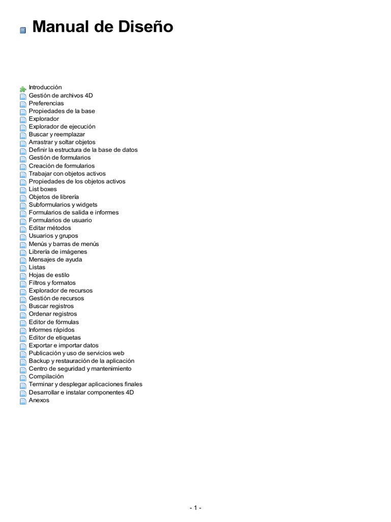 4D Manual de Diseno v15 R4 | PDF | Servidor web | Internet y web