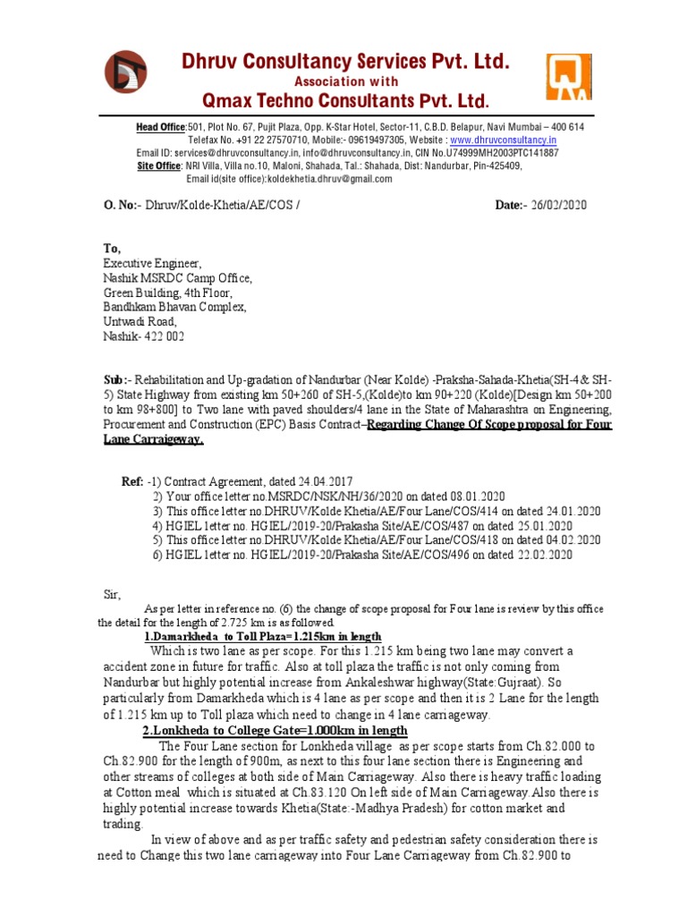 COS Letter (NEW) PDF | PDF | Traffic | Land Transport