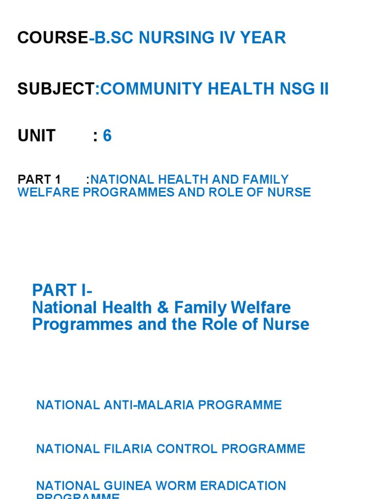 NHP 1 | PDF | Eradication Of Infectious Diseases | Malaria