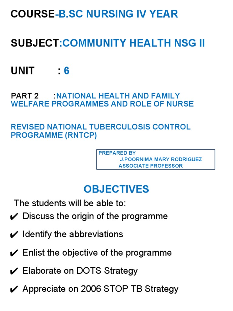 NHP 2 | PDF | Tuberculosis | Health Care