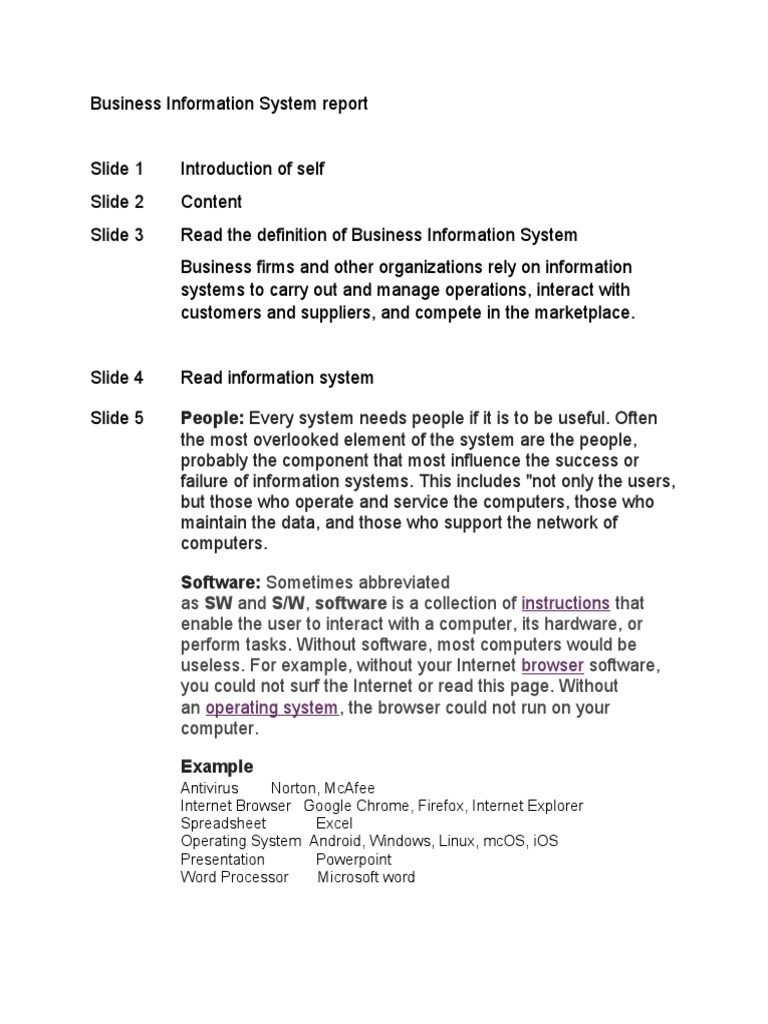 Overview of Business Information Systems | PDF | Information System ...