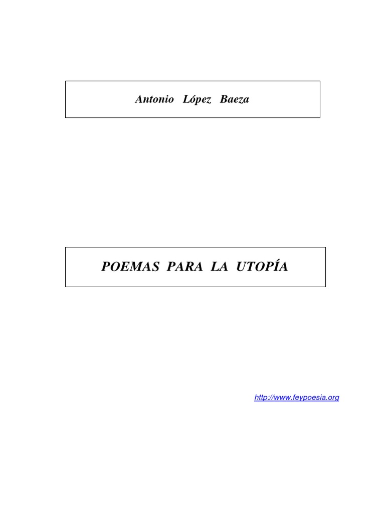 Poemas para La Utopia | PDF | Salmos | Amor