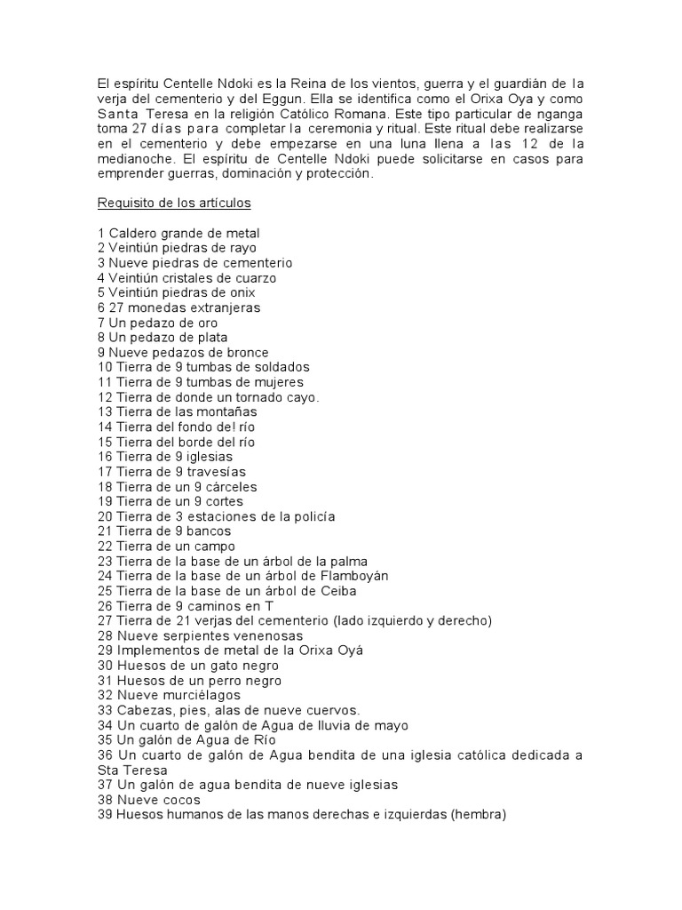 Centella Ndoki | PDF | Pollo | Tierra