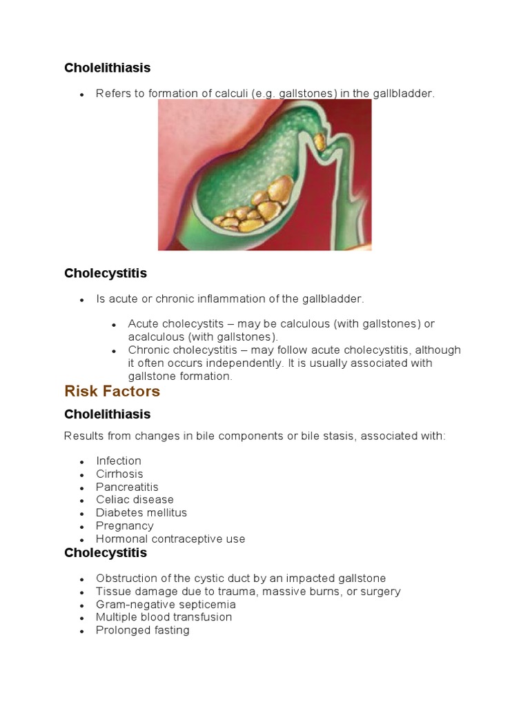 Risk Factors: Cholelithiasis | PDF | Clinical Medicine | Digestive System