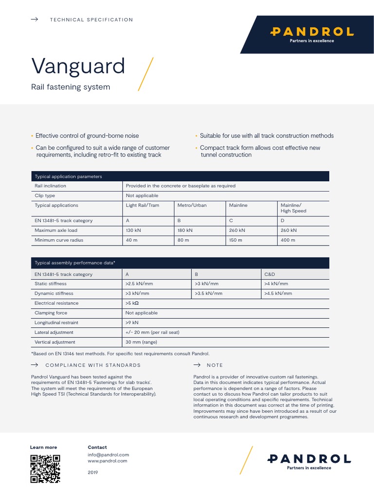 Vanguard Technical Specification En Pdf Pdf Track Rail Transport Rail Transport 