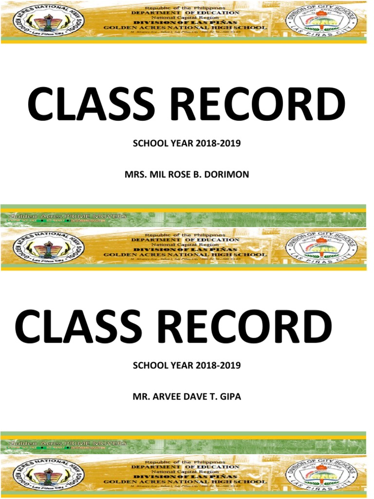 2018-2019 Academic Excellence Records | PDF | Wellness | Science ...
