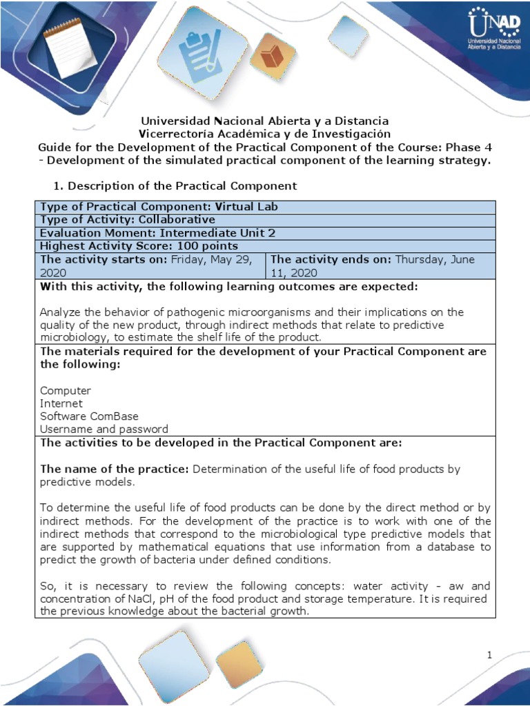 Guide For The Development of The Practical Component - Unit 2 - Phase 4 ...