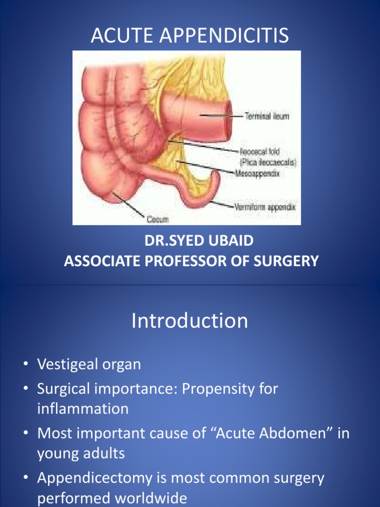 Acute Appendicitis Overview | PDF | Abdomen | Ct Scan