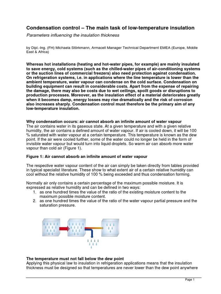 Condensation Control - The Main Task of Low-Temperature Insulation ...