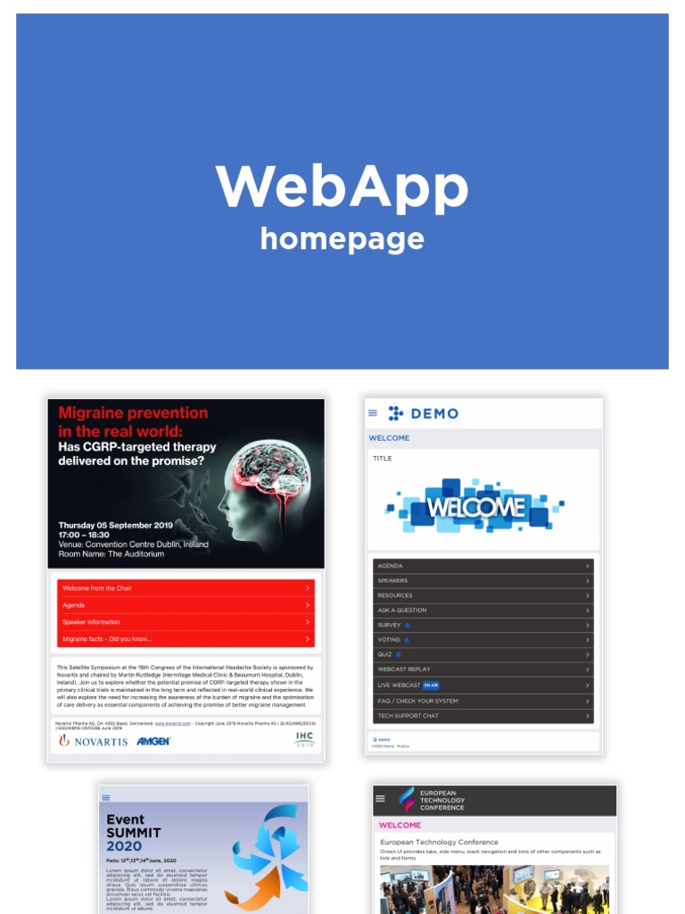 Webapp Homepage | PDF