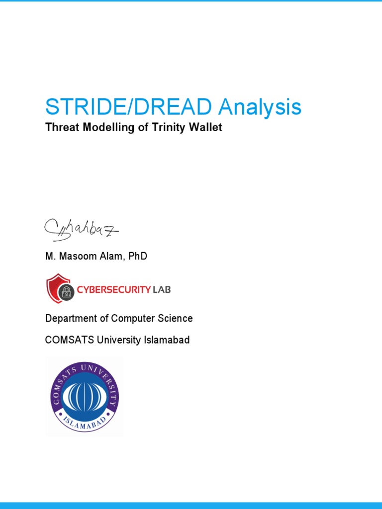 STRIDE/DREAD Analysis: Threat Modelling of Trinity Wallet | Download Free PDF | Password | Malware