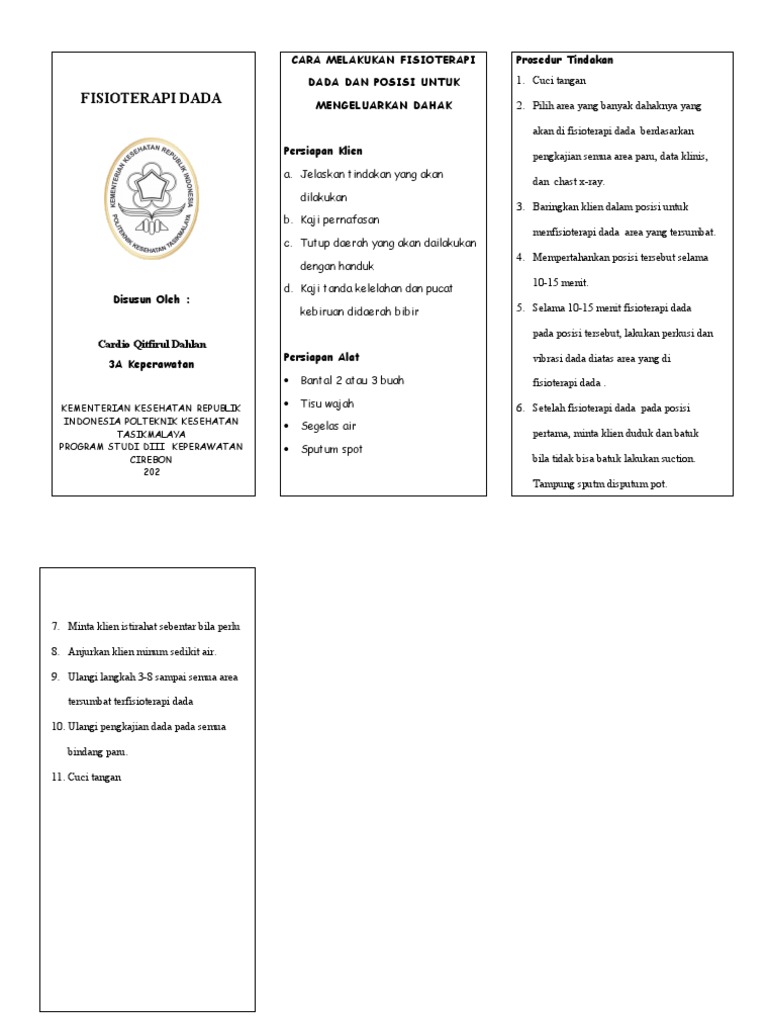 Teknik Fisioterapi Dada Efektif | PDF