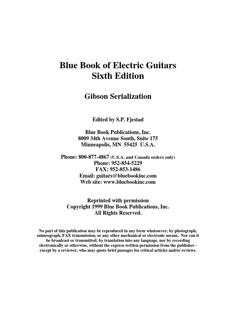 Gibson Serial Numbers | PDF | Guitars | Guitar Family Instruments