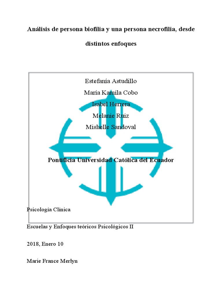Análisis de Biofilia y Necrofilia | PDF | Madre Teresa | Sicología