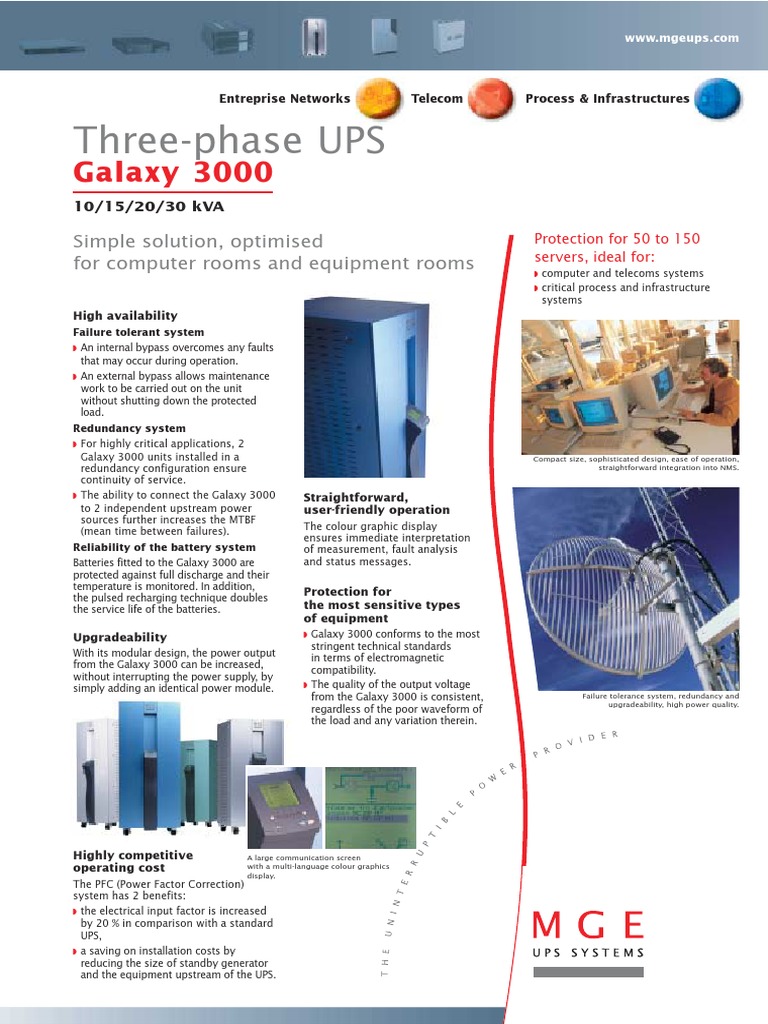 Galaxy 3000 PDF | PDF | Power Supply | Electronics