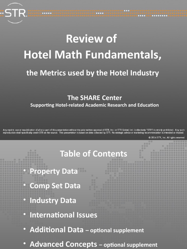 Review of Hotel Math Fundamentals | PDF | Workweek And Weekend ...