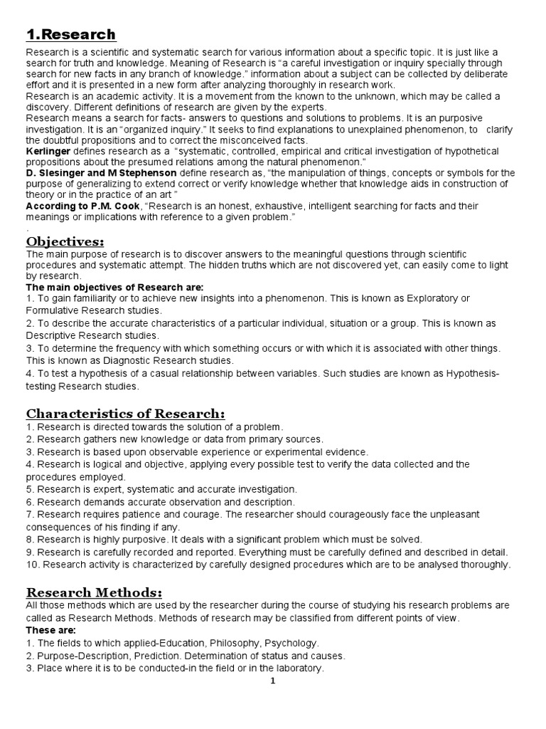 Research | PDF | Hypothesis | Theory