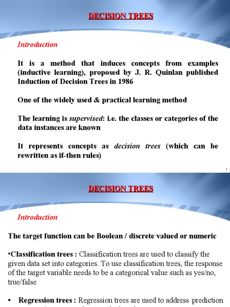 Lecture Decision Trees | PDF | Receiver Operating Characteristic | Statistical Classification