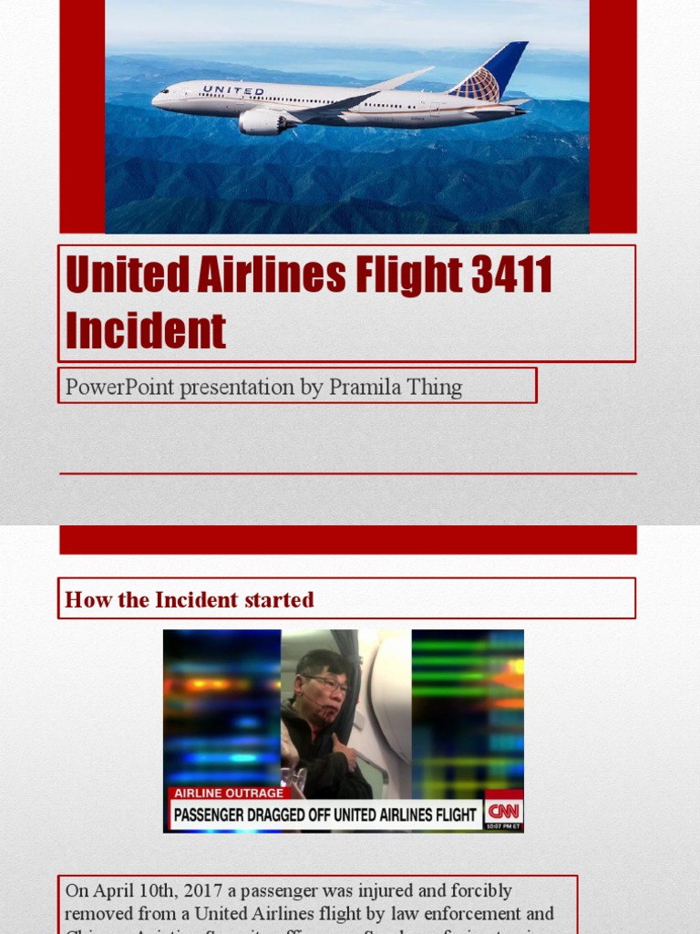 United Airlines Flight 3411 Incident: Powerpoint Presentation by ...