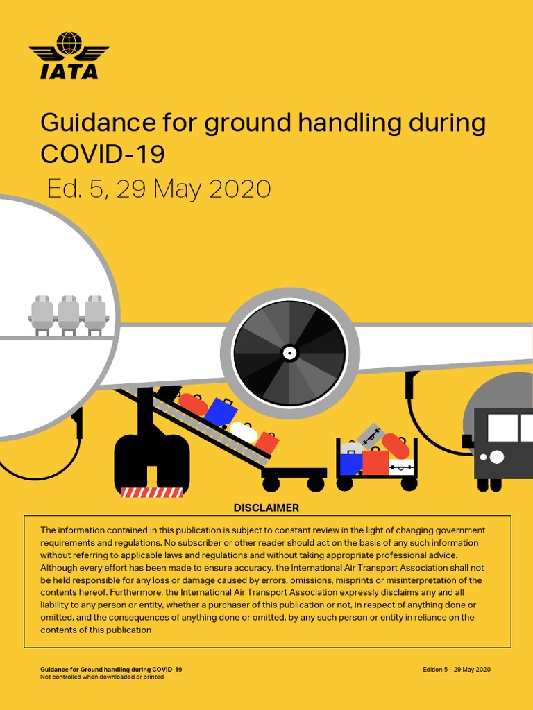Ground Handling Guideline Covid | PDF | Hand Washing | Pallet