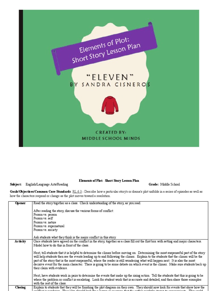 Elevenby Sandra Cisneros | PDF | Plot (Narrative) | Learning