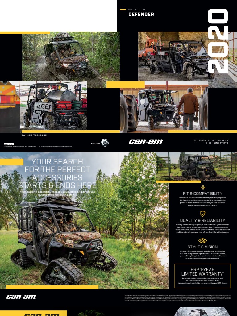Can-Am Off-Road - Catalogues PAC Defender MY20.5 - US | PDF | Truck ...