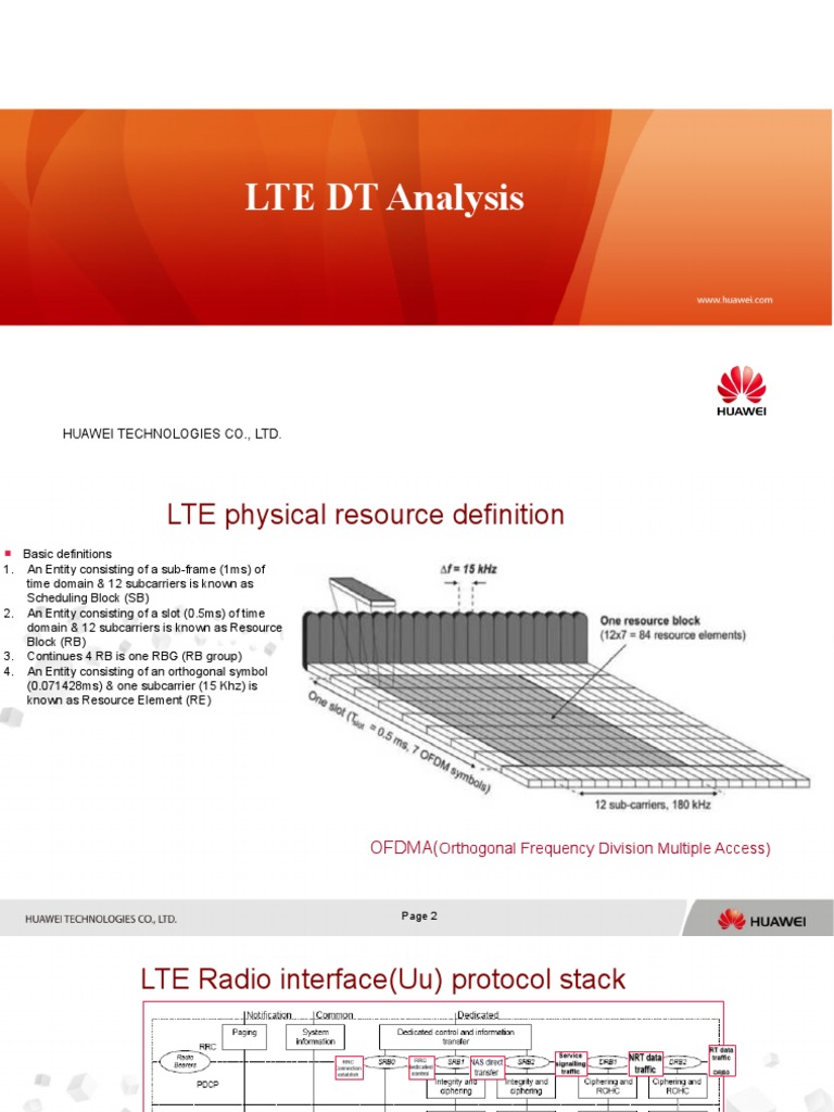 LTE DT Analysis Slides | PDF | Orthogonal Frequency Division ...