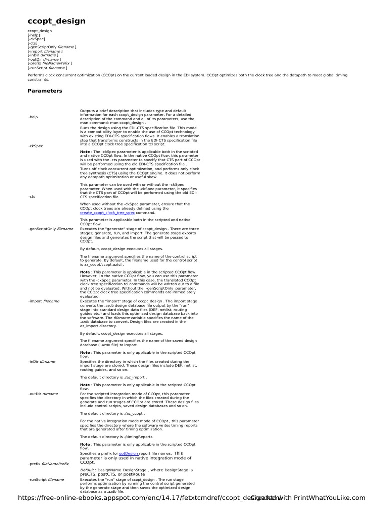 Ccopt Design | PDF | Parameter (Computer Programming) | Filename