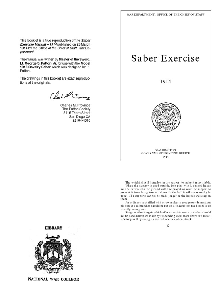 Saber Exercise Manual - 1914 | Download Free PDF | Horse Gait | Horses