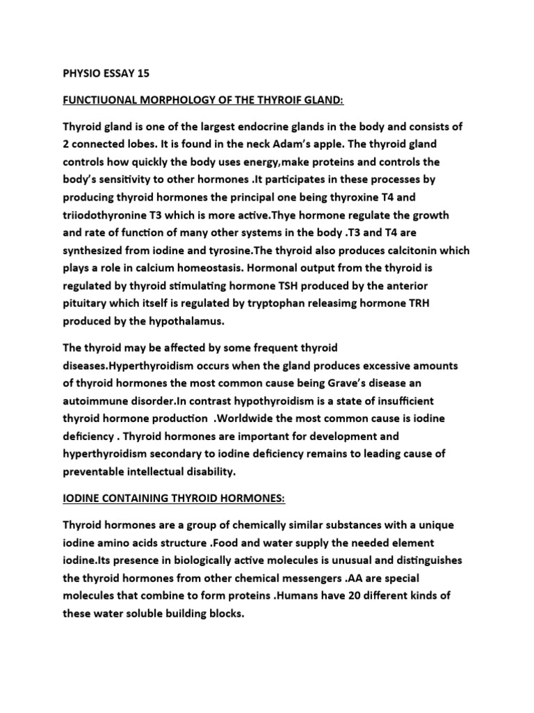 The Role and Regulation of the Thyroid Gland: An In-Depth Look at ...