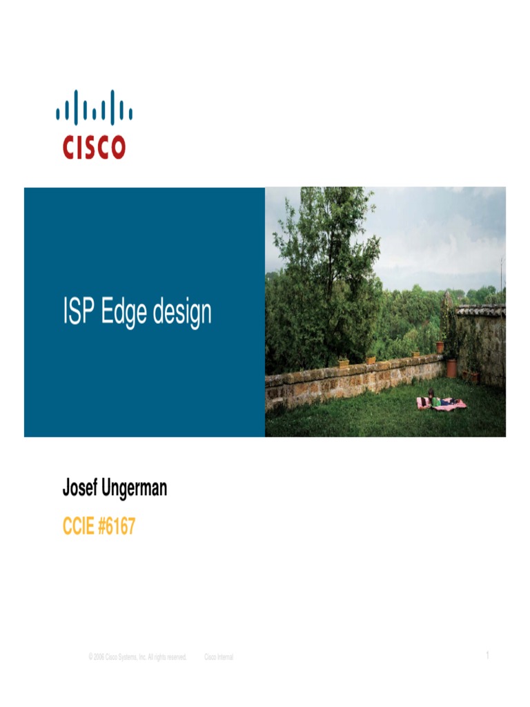 ISP Edge Design | PDF | Internet Service Provider | Multiprotocol Label ...