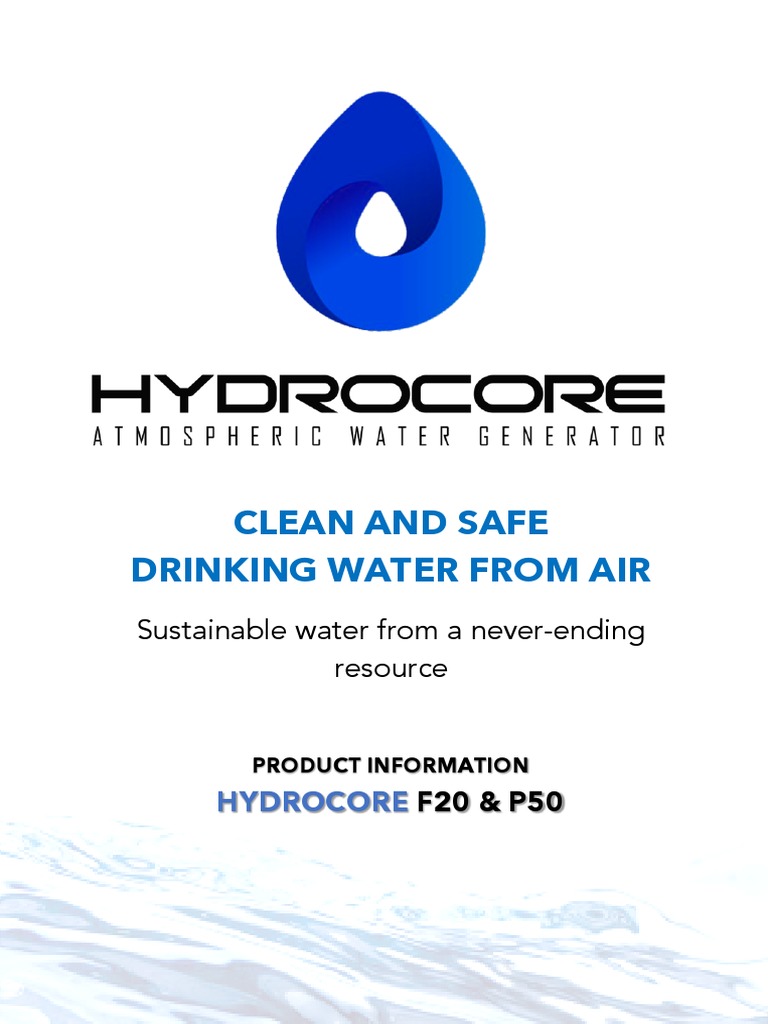 Hydrocore Brochure A5 Size Rev1 | PDF | Drinking Water | Water