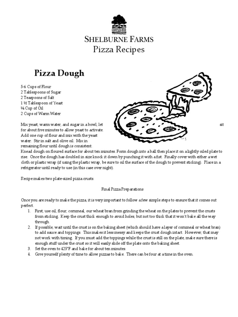 Pizza Recipes | PDF | Breads | Dough