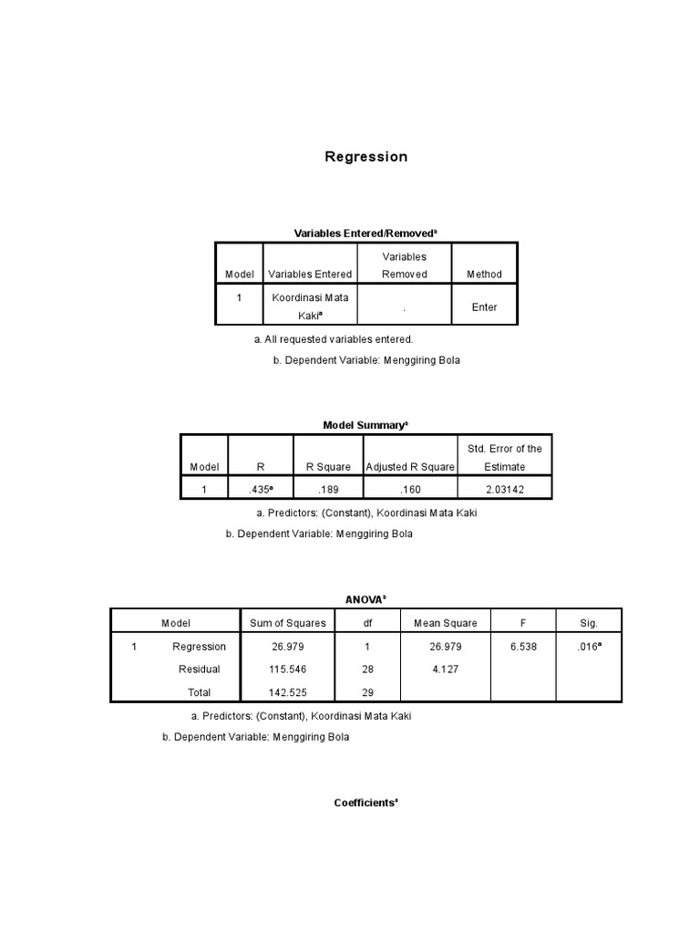 Data Conver SPSS.16 Ke Word 1 | PDF | Errors And Residuals | Multicollinearity