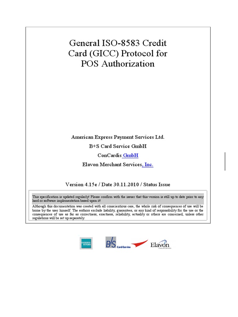 3 Key Features of The GICC Protocol - American Express | PDF | Emv ...