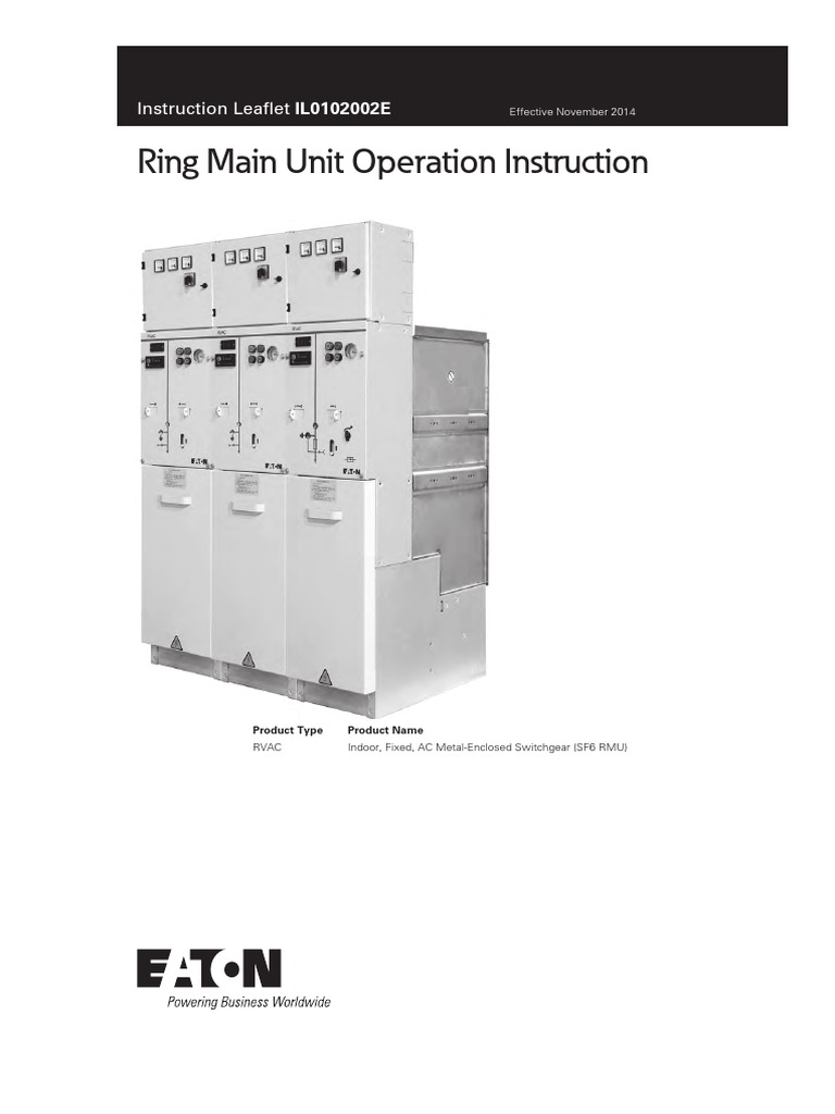 RVAC Manual PDF | PDF | Fuse (Electrical) | High Voltage
