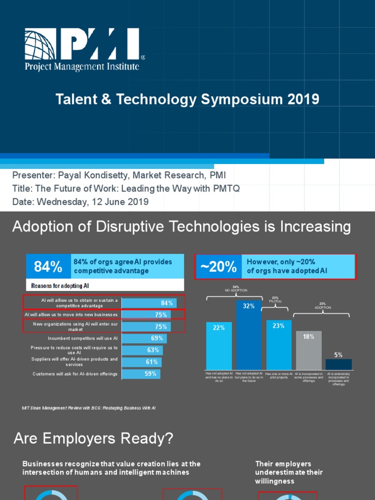PMI Pulse of The Profession - Project Management Technology Quotient ...