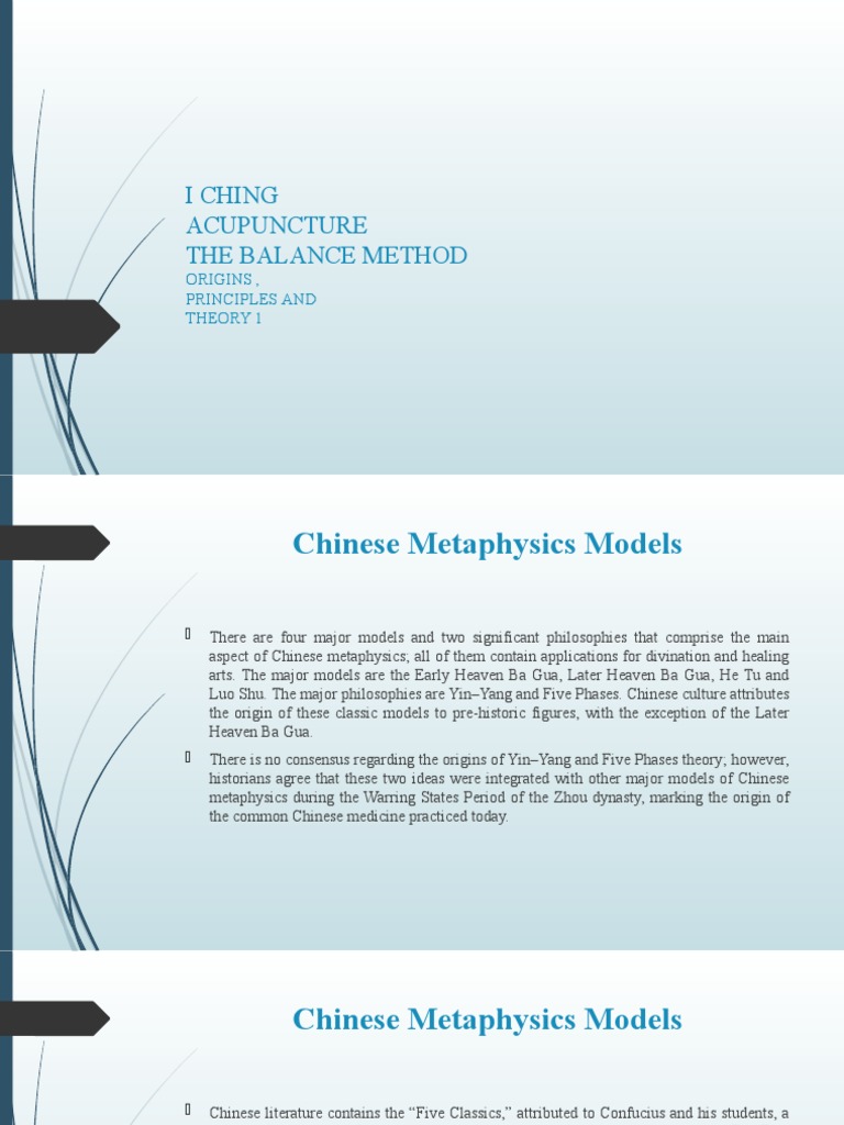I Ching Principles in Acupuncture | PDF | Qi | Traditional Chinese Medicine