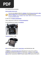 Different Parts of The Telephone and Their Functions | PDF | Telephone ...