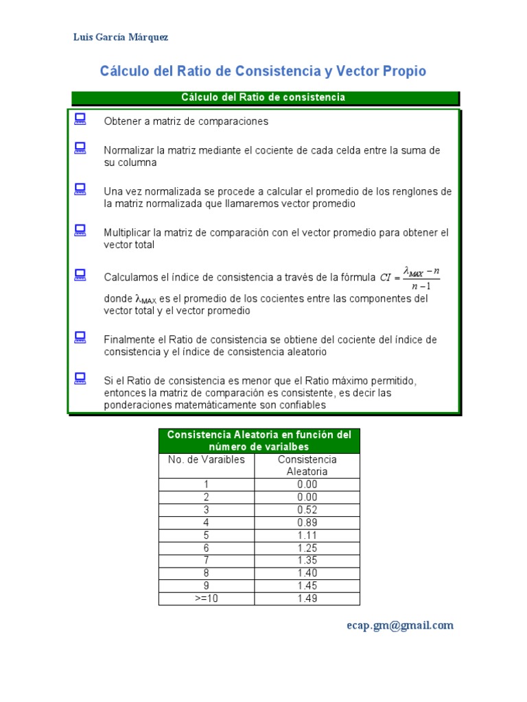 Ratio y Vector Propio | PDF | Matriz (Matemáticas) | Valores propios y ...