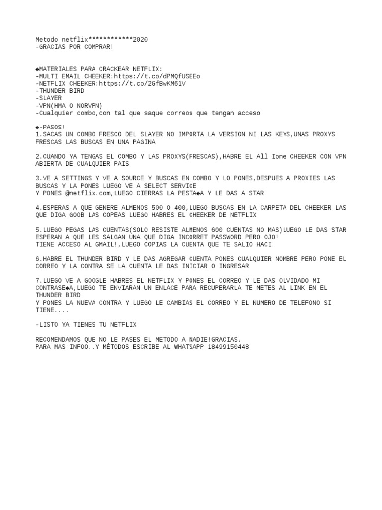 Metodo Netflix | PDF