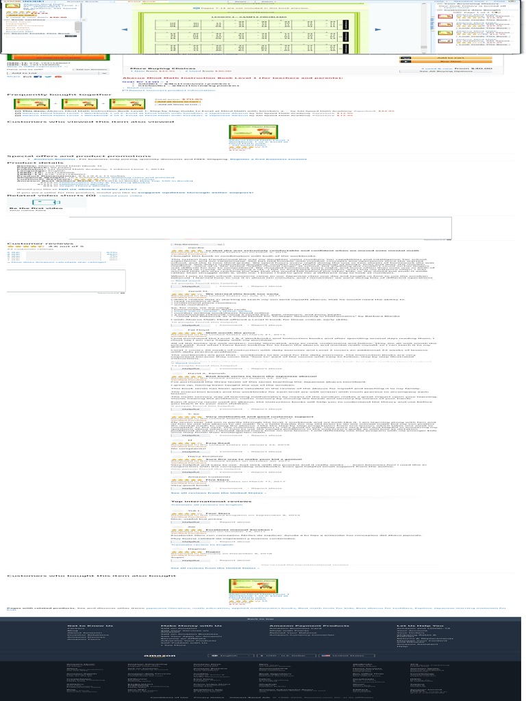 Abacus Mind Math Instruction Book Level 1: Step by Step Guide To Excel ...