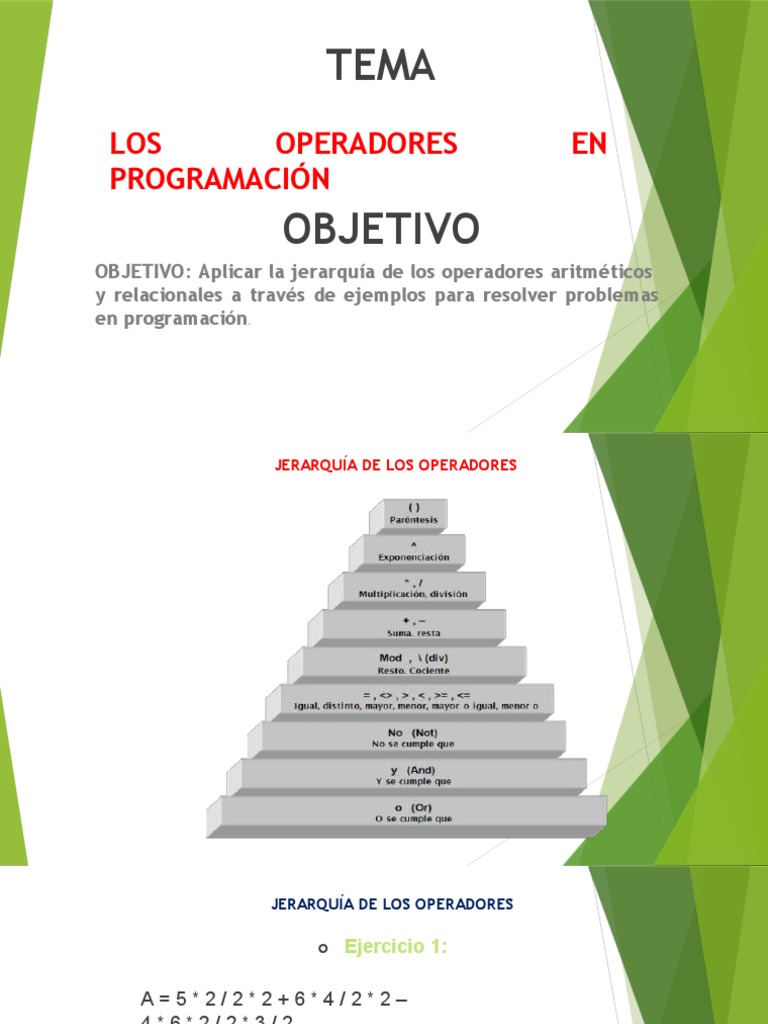 Los Operadores en Programación | PDF