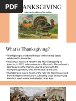 Thanksgiving | PDF | Pilgrim Fathers | Thanksgiving Dinner