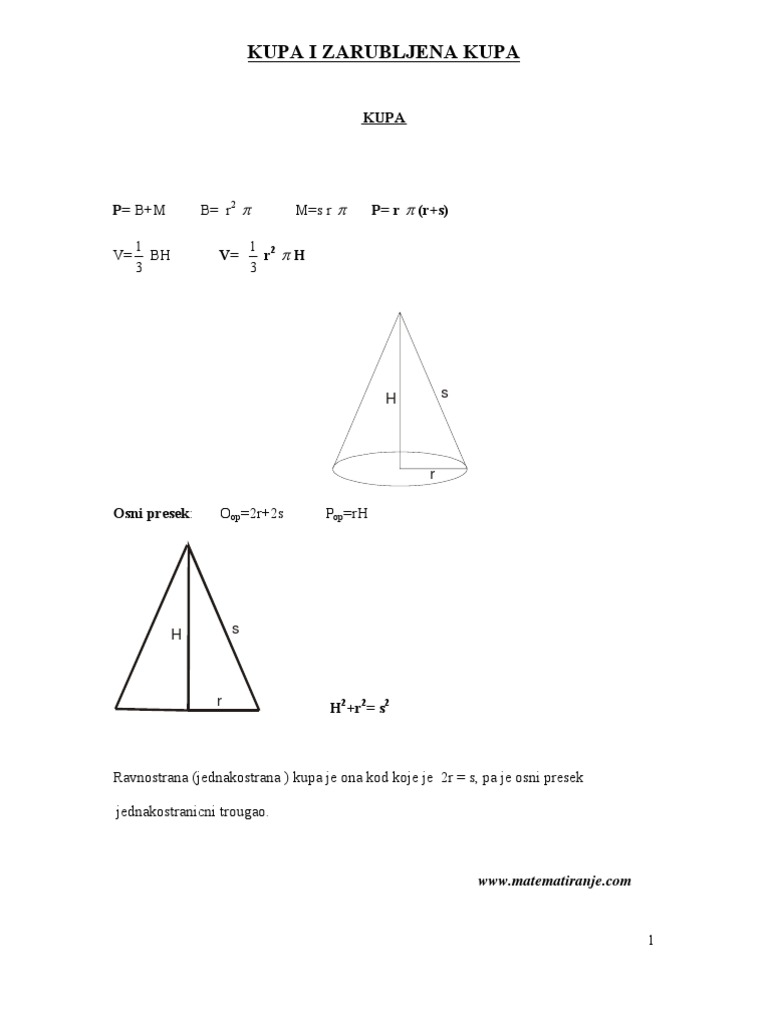 Kupa I Zarubljena Kupa | PDF
