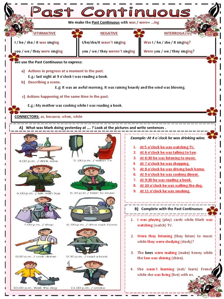 Past Continuous | PDF