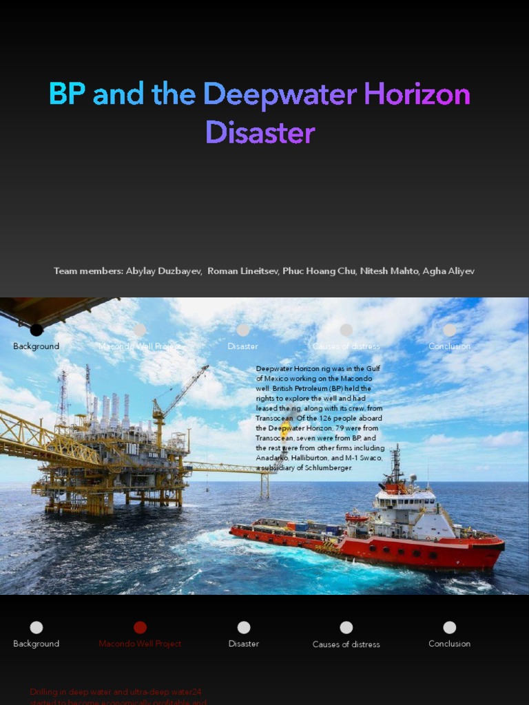 BP and The Deepwater Horizon Disaster | PDF | Deepwater Horizon ...