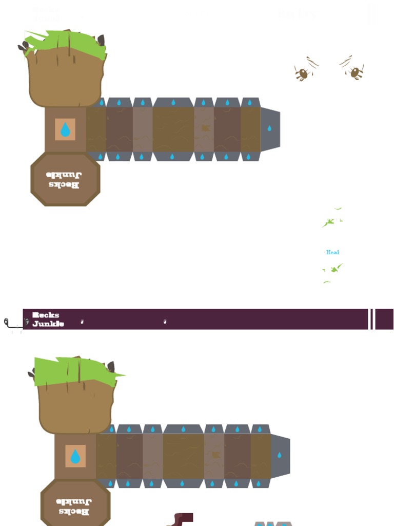 Baby Groot Mini Papercraft by Becks Junkie