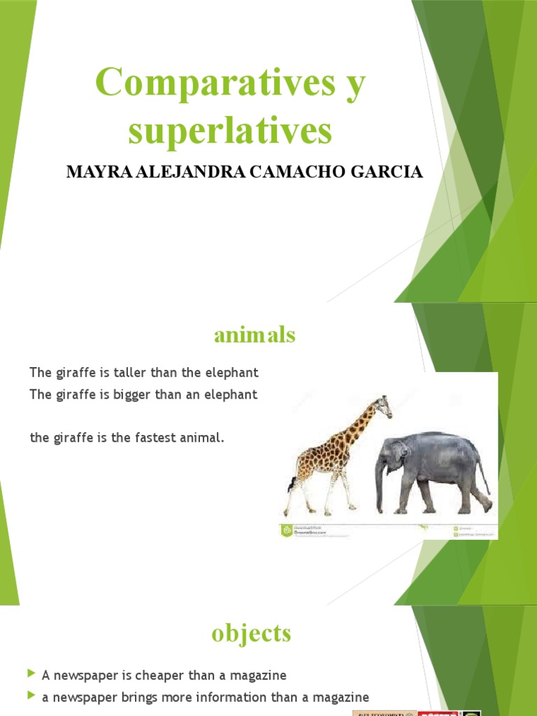 Comparatives y Superlatives MAYRA CAMACHO | PDF
