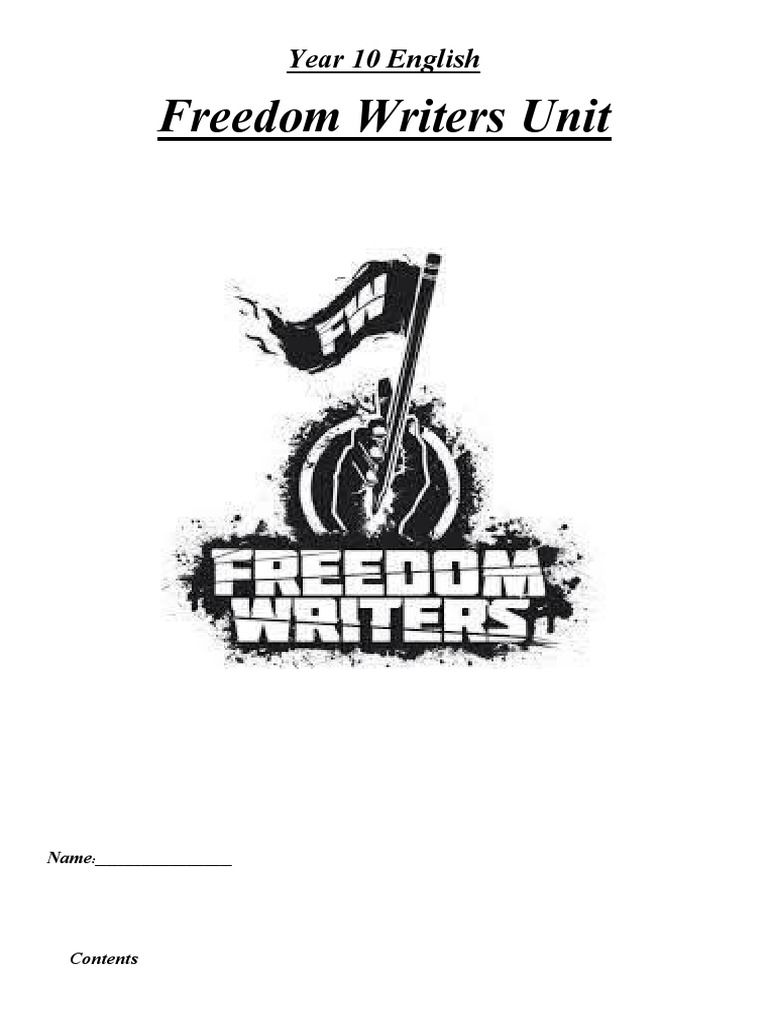 Year 10 Freedom Writers Unit Guide | PDF | Books | Idea